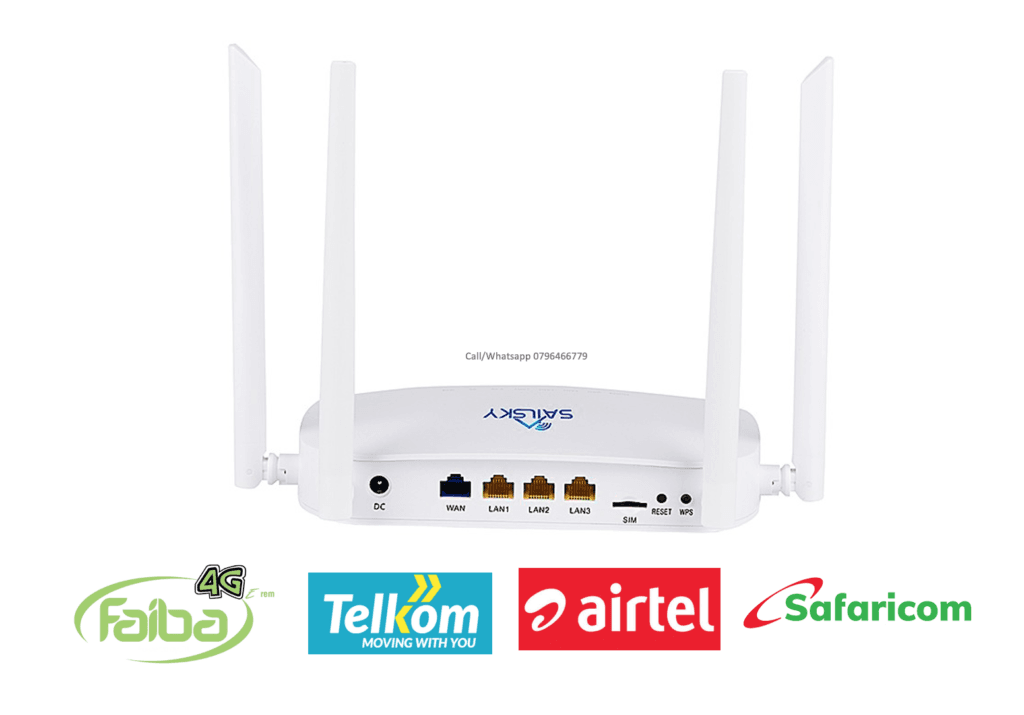Sailsky 4G LTe Router - Supports Faiba Telkom Airtel Safaricom 4G LTe ...